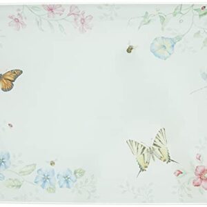 Lenox Butterfly Meadow Large Glass Cutting Board, 2.95 LB, Multi