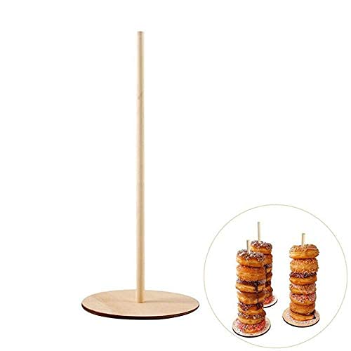 UgyDuky Wood Donut Stands - Set of 3 Donut Display Stands - Wedding Donut Bar Holder Dessert Bar Stand Wedding Decor