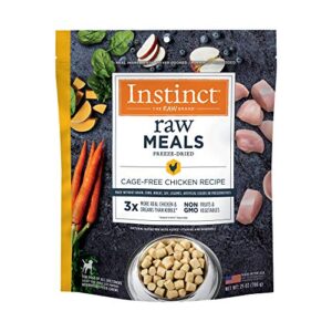 instinct freeze dried raw meals grain free recipe dog food,chicken,27 ounces