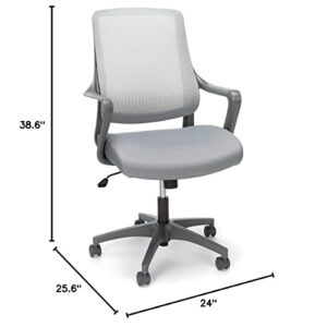 HON Basyx Helium Commercial-Grade Light Task Chair, Office, Platinum Grey