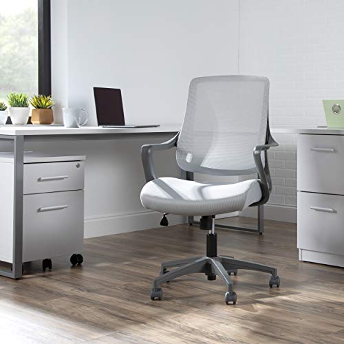 HON Basyx Helium Commercial-Grade Light Task Chair, Office, Platinum Grey