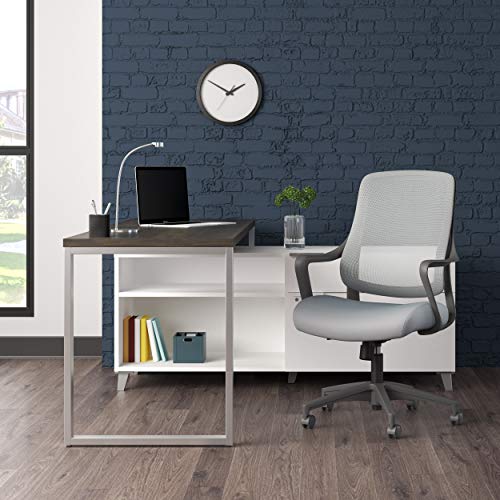 HON Basyx Helium Commercial-Grade Light Task Chair, Office, Platinum Grey