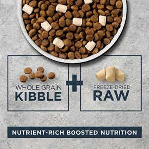 Instinct Raw Boost Whole Grain Dry Dog Food, Natural Real Chicken & Brown Rice Recipe Kibble with Omegas + Freeze Dried Raw Dog Food, 20 lb. Bag