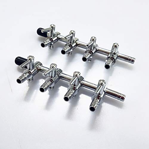 BASE WAVE Pack of 2 Pcs 4-Way Airline Splitter Manifold for Air Pump Hydroponics Pump