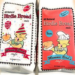 V&P Momma's Bird Bread Mix for Bird Food or Bird Treat - Bundle of One Original and One Happy Bird Day Bags