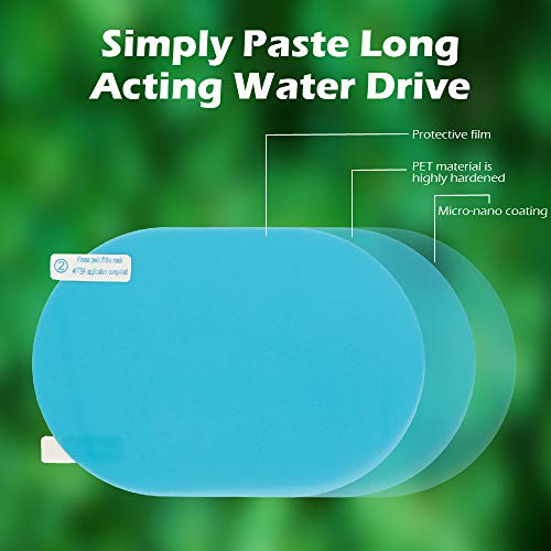 Scorpiuse 8Pcs Car Rear View Mirror Film Waterproof Protective Film Anti Fog Anti Glare Anti Scratch Anti Water Mist HD Mirror Window Film for Cars Blind Spot Safe Driving