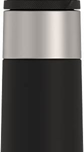 Guardian Collection by THERMOS Stainless Steel Hydration Bottle 18 Ounce, Matte Steel/Espresso Black