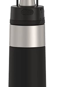 Guardian Collection by THERMOS Stainless Steel Hydration Bottle 18 Ounce, Matte Steel/Espresso Black