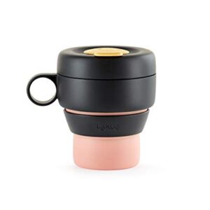 Lekue Go, 11.8 fl. oz. Reusable Travel Mug, 11.8oz, Coral