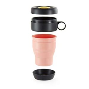 Lekue Go, 11.8 fl. oz. Reusable Travel Mug, 11.8oz, Coral