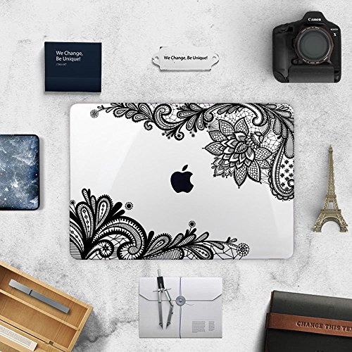 TwoL Case for MacBook Pro 16 inch 2019 2020, Ultra Slim Hard Shell Case and Keyboard Cover Screen Protector for New MacBook Pro 16 inch A2141 Fashion Lace