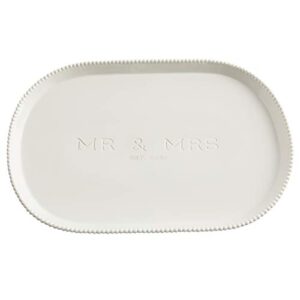 mud pie mr mrs beaded 2020 platter