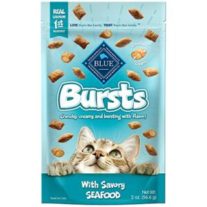 blue buffalo bursts feline seafood flavour cat treats, 2 oz.