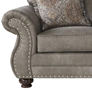 Roundhill Furniture Leinster Love Seats, Gray