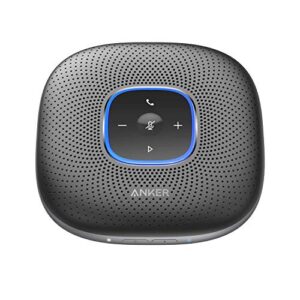 anker powerconf speakerphone, 6 mics, enhanced voice pickup, 24h call time, bluetooth 5, usb c, zoom certified conference speaker, compatible with leading platforms for home office