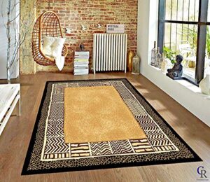 champion rugs african tribal print area rug floor mat living room bedroom carpet (5’ 3” x 7’ 5”)