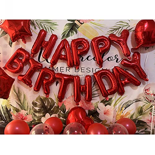 Sweet 19th Birthday Decorations Party Supplies,Red Number 19 Balloons,19th Foil Mylar Balloons Latex Balloon Decoration,Great 19th Birthday Gifts for Girls,Women,Men,Photo Props