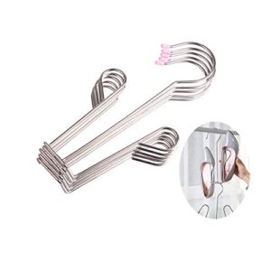 5 pack stainless steel shoes hanger drying rack for dehumidifying hanging leather shoes,double hook design drying shelf storage organizer,closet organizer storage