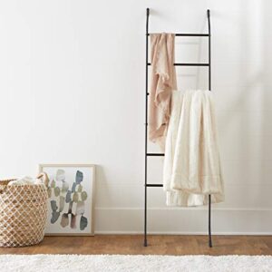 Amazon Basics Leaning Ladder Rack for Blankets or Towels