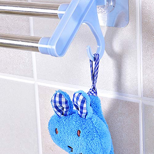 shlutesoy Kitchen Multifunctional Towel Cabinet Rack Hanger Bathroom Double Pole Holder Light Purple