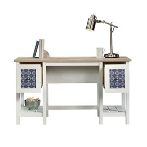 Sauder Cottage Road Desk, Soft White finish