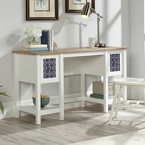 Sauder Cottage Road Desk, Soft White finish