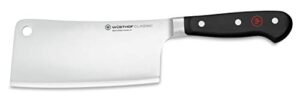 wüsthof classic cleaver, 6-inch, black