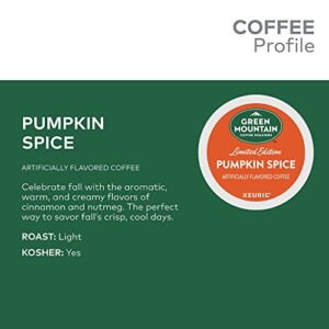 Green Mountain Pumpkin Spice Flavor Coffee, Keurig K-Cups, 48 Count