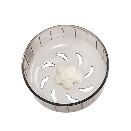 Pet Hamster Running Wheel Toy Roller Round Silent Cage Exercise Wheel for Small Pet Mice Rat Grey