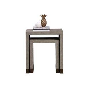 Sauder Manhattan Gate Nesting Tables, Mystic Oak finish