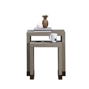 Sauder Manhattan Gate Nesting Tables, Mystic Oak finish