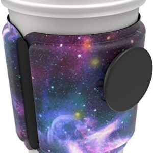 PopSockets PopThirst Cup Sleeve, Drink Holder, Koozie - Blue Nebula