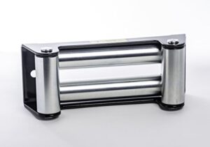 higear heavy duty alfa wheels 10" winch roller fairlead - 8000-17,500 lb for recovery off road truck