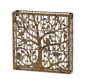 picnic plus tree of life design cork caddy laser cut metal displays and stores 120 wine corks cork corral, cork holder for kitchen, bar