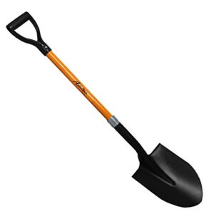 Ashman Heavy-Duty Digging Shovel (1 Pack) 41-Inch with Trenching Blade and Comfortable Handle - Ideal for Garden, Landscaping, Construction, and Masonry - Perfect for Digging Soil, Dirt, and Gravel.