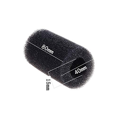 KINMINGZHU 12 Pieces Black Pre-Filter Sponge Foam Roll Accessories for Aquarium Fish Tank