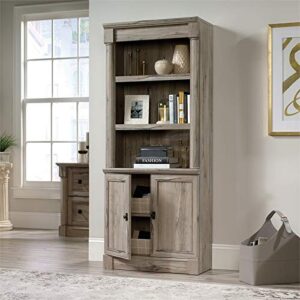 Sauder Palladia Engineered Wood and Metal 3-Shelf Bookcase in Split Oak