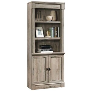 Sauder Palladia Engineered Wood and Metal 3-Shelf Bookcase in Split Oak