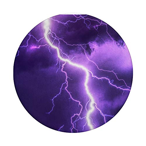 Purple Sky Blue Lightning Thunder Storm PopSockets Swappable PopGrip