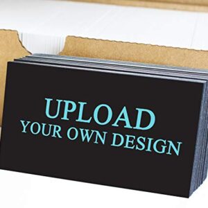 Upload Your Own Design - Business Cards 500 pcs- Free Matte or UV Glossy Finishing. 16pt cover (129 lbs. 350gsm-Thick paper) (Matte Finishing), Made in The USA