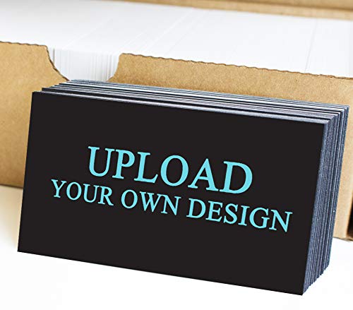 Upload Your Own Design - Business Cards 500 pcs- Free Matte or UV Glossy Finishing. 16pt cover (129 lbs. 350gsm-Thick paper) (Matte Finishing), Made in The USA