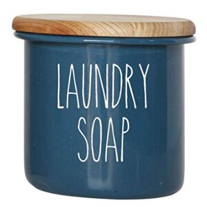 Grey - Laundry Soap Vinyl Decal - Skinny Farmhouse Style for Laundry Room - 5w x 5.5h inches - Die Cut Sticker