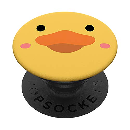 Duck Face Funny Yellow Rubber Duck Cute Duck PopSockets Swappable PopGrip