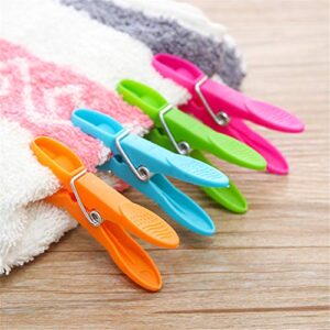 AKIWOS 24Pcs Laundry Clothes Pins for Home Clothes Windproof Supplies Double Thickness Design Beach Towel Clips