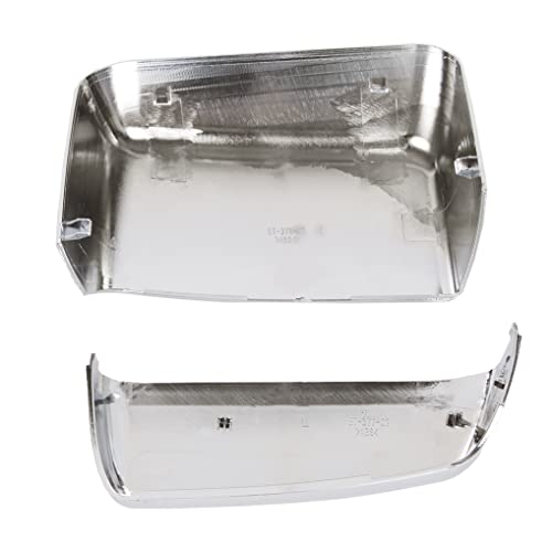 KUAFU Tow Mirror Cap Cover Chrome Compatible With 2014-2019 Chevy Silverado GMC Sierra 1 Pair Replacement For 23444125 23444126 23444119 23444120 1 Pair