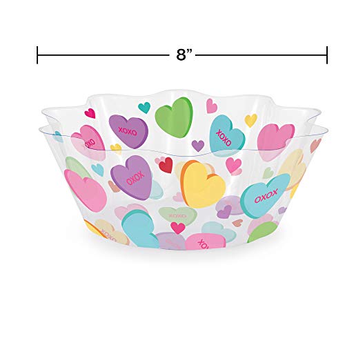 TBP Valentine’s Day 8” Plastic Serving Bowl