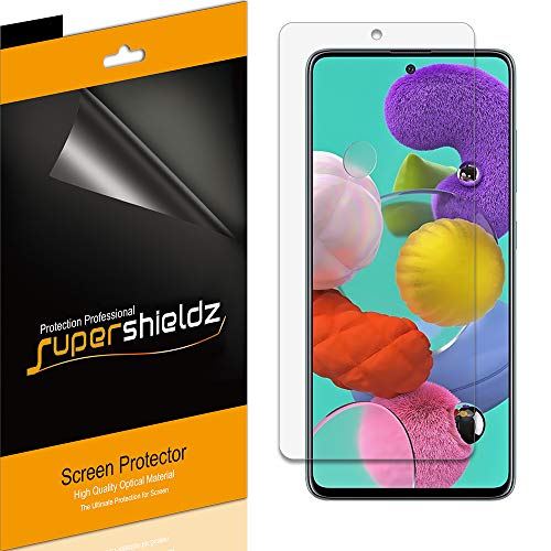 (6 Pack) Supershieldz Designed for Samsung Galaxy A53 5G / A52 / A52 5G / A51 / A51 5G / A51 5G UW Screen Protector, High Definition Clear Shield (PET)