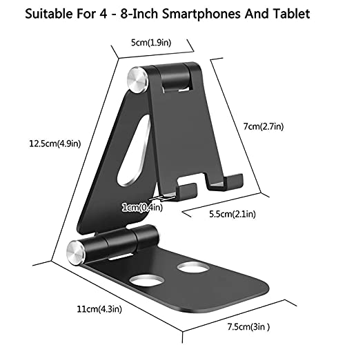 ORIbox Adjustable Stand for iPhone, iPad,Cell Phone Stand,Desktop Solid Desk Stand,Compatible with All iPhone 13/13 Pro Max XS Max XR X 8 7 6S Plus SE 2020 ,Samsung Galaxy,Smart Phone.