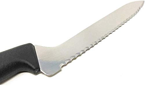 F. Dick Pro-Dynamic 7 Inch Offset Serrated Slicer - German Made Knife