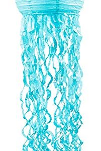 Jellyfish Paper Lanterns 3 Pack Purple Green and Blue Mermaid Under The Sea Ocean Birthday Party Decorations Supplies Easy Setup Room Décor